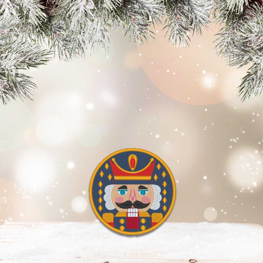 Nutcracker Patch – 9 Cm Runder Weihnachts-aufnäher | Festliche ...