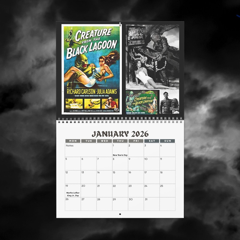 Horror Film Calendar 2026 - Etsy