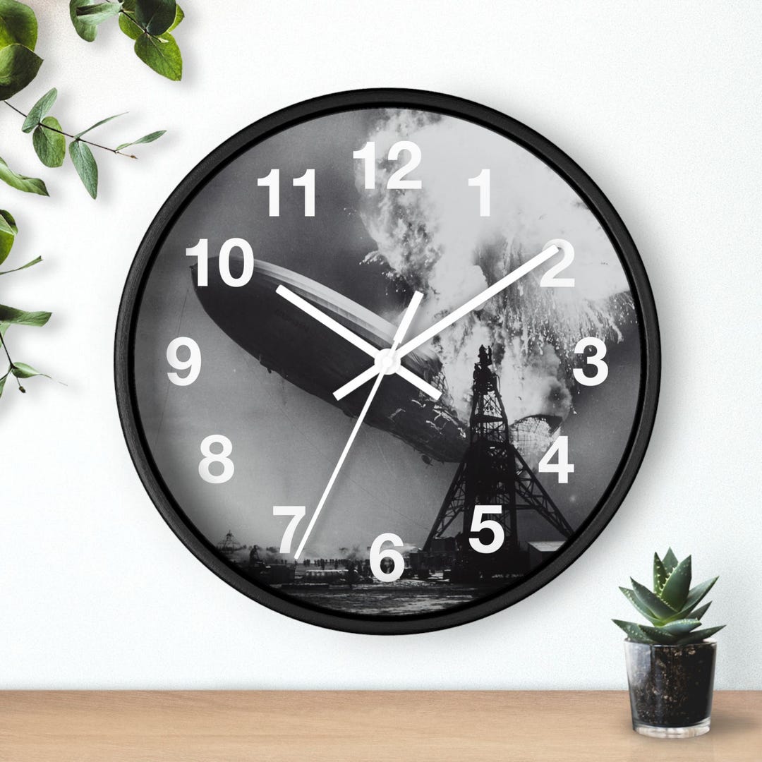 Hindenburg Disaster Wall Clock - Vintage/history/aviation/timeless ...