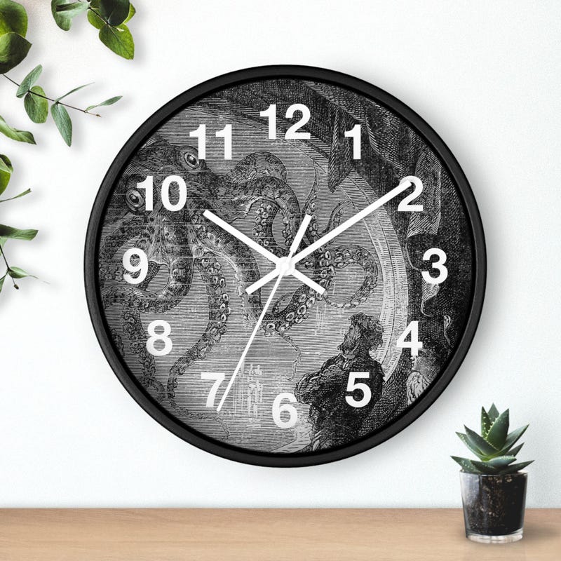 Octopus Wall Clock - Etsy