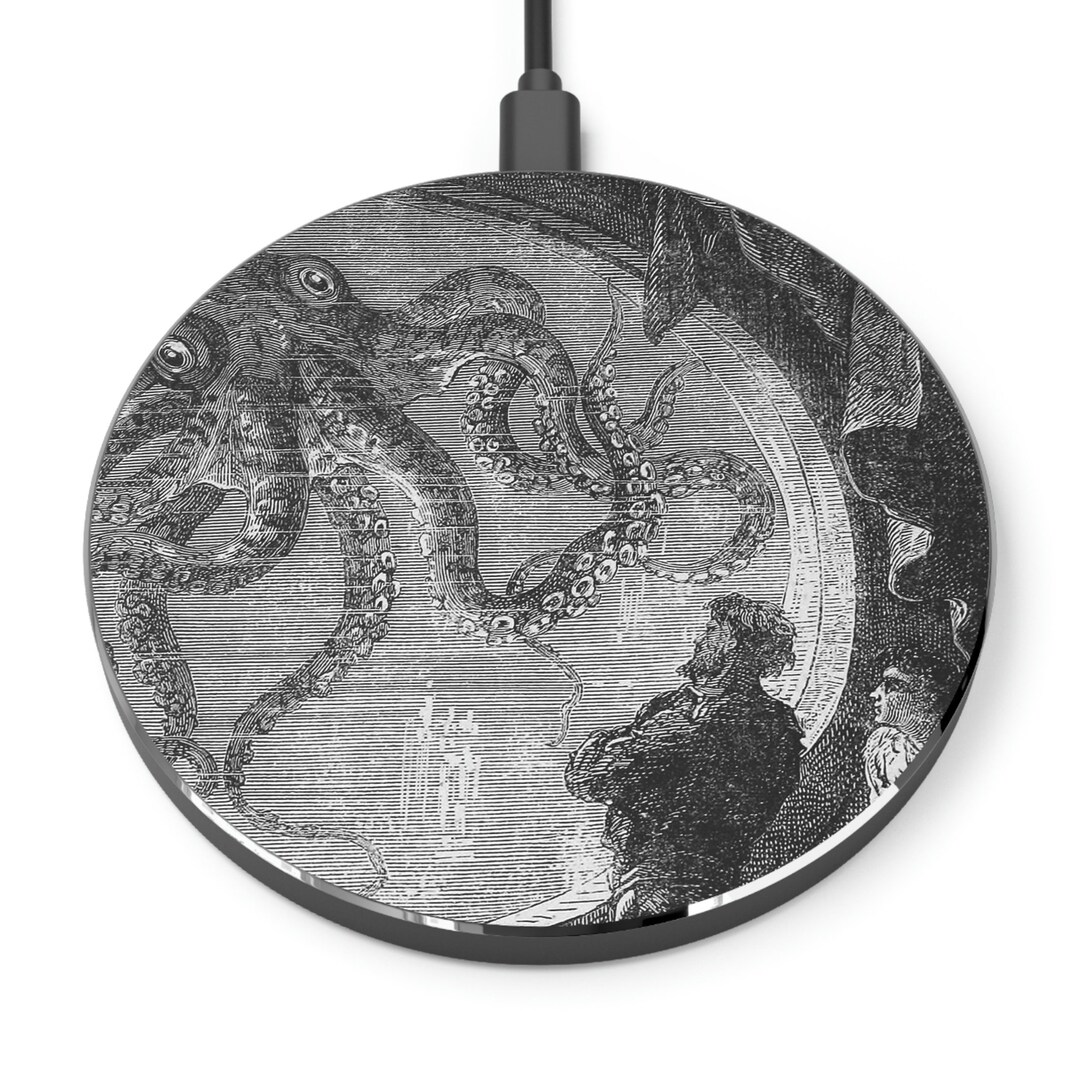 Captain Nemo and Octopus Wireless Charger Science Fiction/steampunk ...
