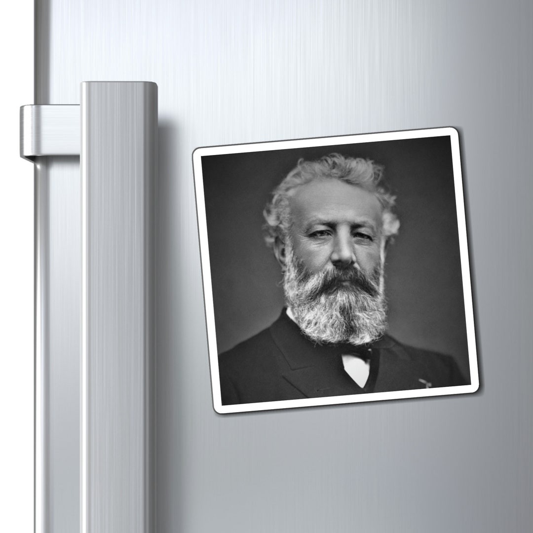 Jules Verne Portrait Magnets Science Fiction/writer/fantasy/author/gift ...