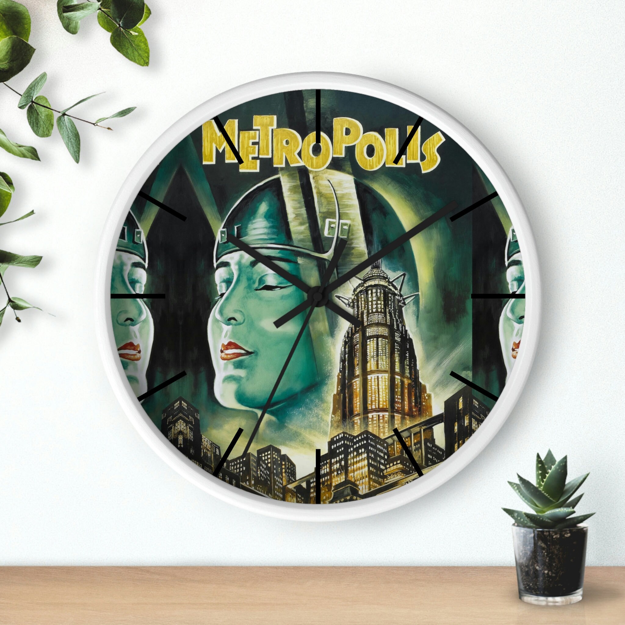 Metropolis Movie Poster Wall Clock Science Fiction/vintage/film/cinema ...