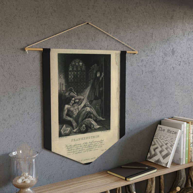 Frankenstein First Edition Frontispiece Pennant Shelley/literary/horror ...