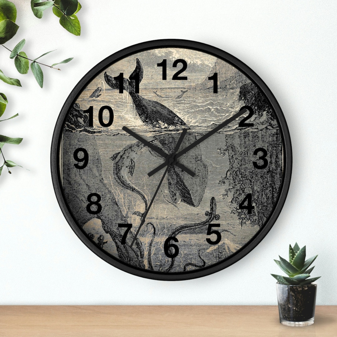 20,000 Leagues Frontispiece Wall Clock Vintage/gift/literary/jules ...
