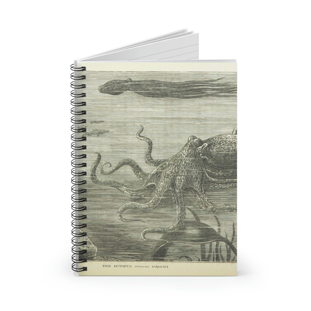 The Octopus (1880) Spiral Notebook - Ruled Line Cephalopod/science ...