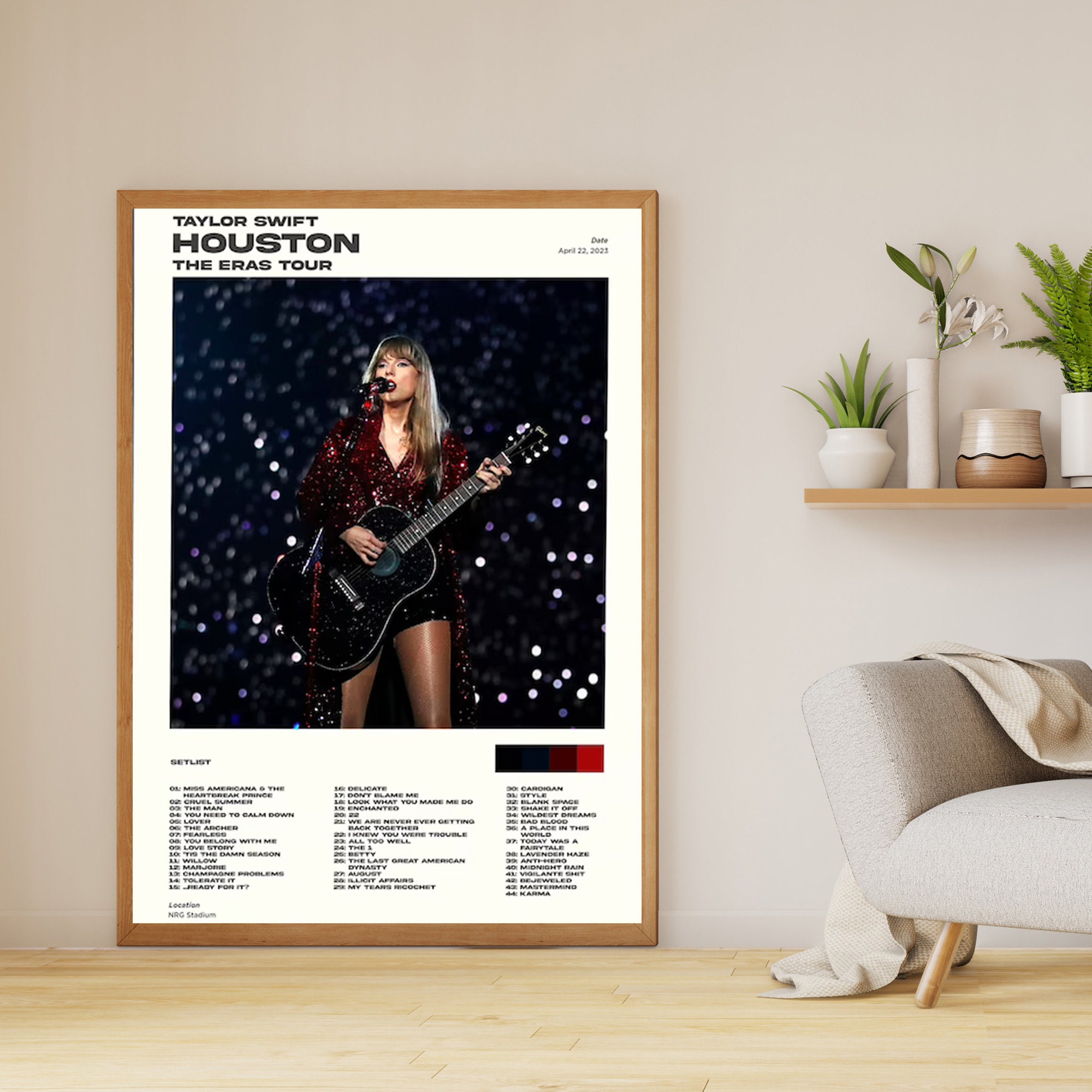 The Eras Tour Poster, Taylor Poster, Minimalist Vintage Music Poster ...