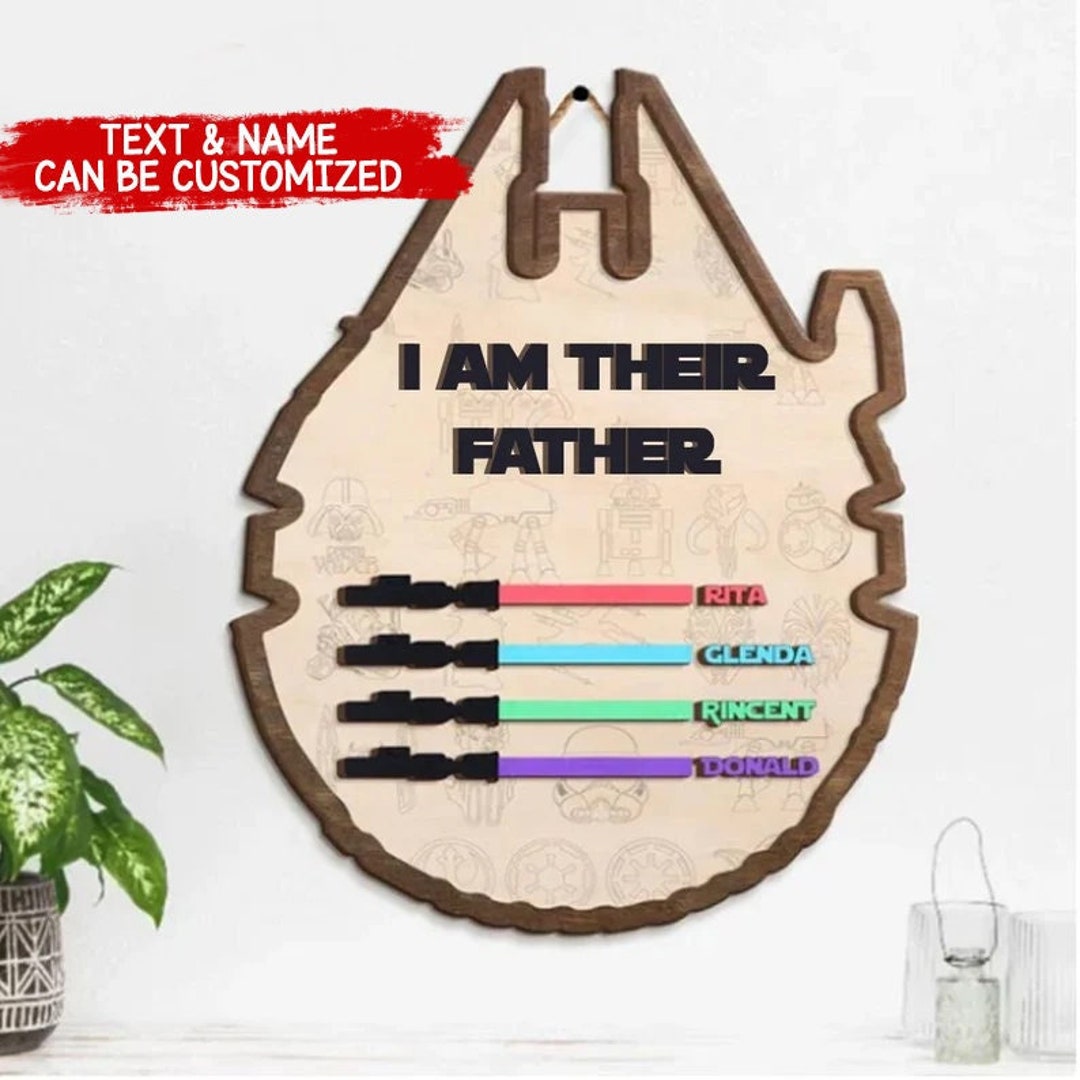I Am Their Father Sign Father's Day Gift Personalized - Etsy