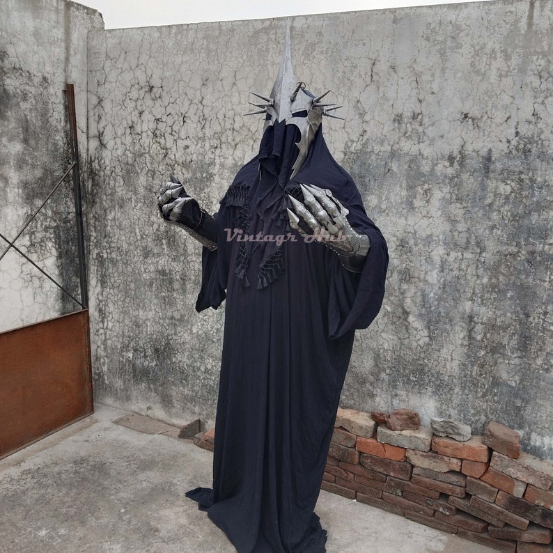 Ring Wraith Costume Medieval Nazgul Witch King Full Body Lord of the ...