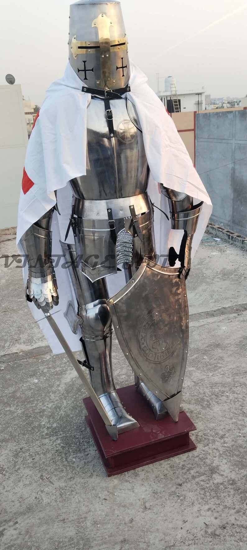 Medieval Knight Suit of Armor Fully Wearable for LARP ,display Battle ...