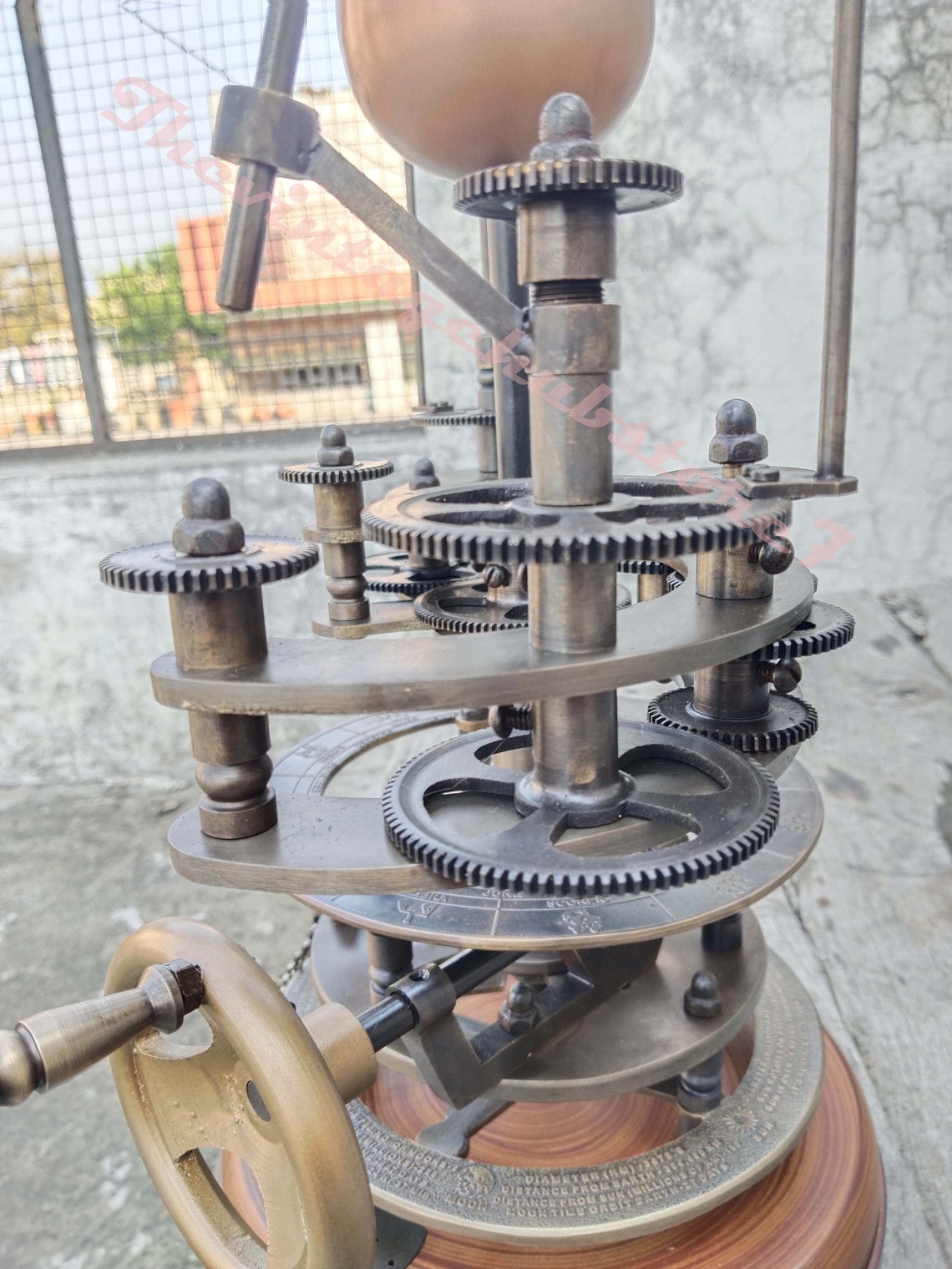 Orrery Solar System Model | Antique Tellurian Mechanical Astronomy Gift ...