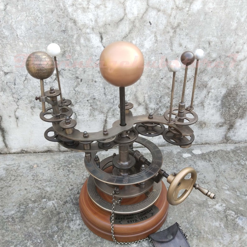 Orrery Solar System Model | Antique Tellurian Mechanical Astronomy Gift ...
