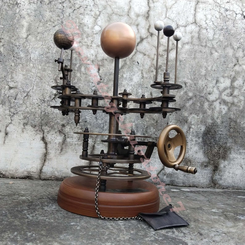 Orrery Solar System Model | Antique Tellurian Mechanical Astronomy Gift ...