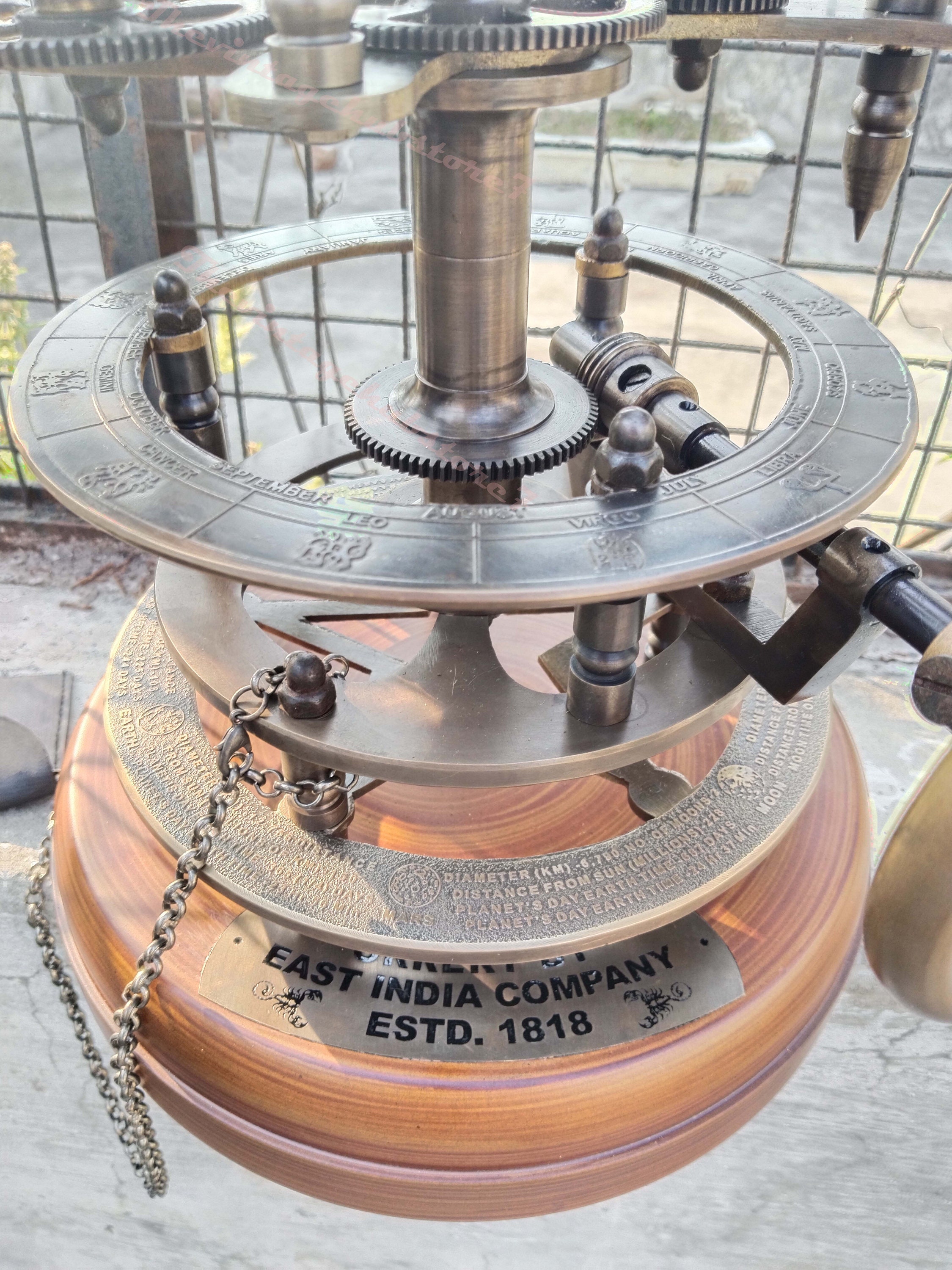 Orrery Solar System Model | Antique Tellurian Mechanical Astronomy Gift ...