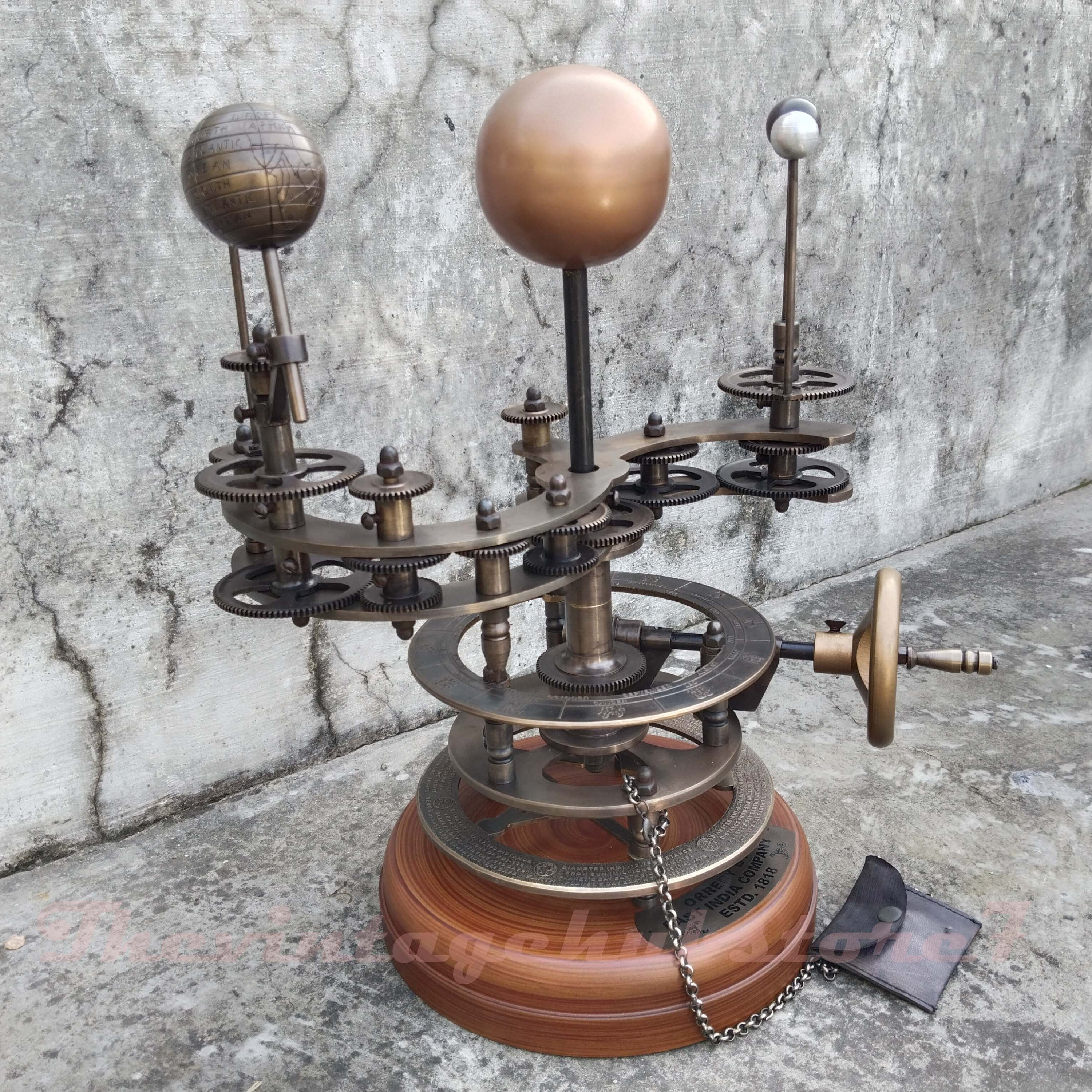 Orrery Solar System Model | Antique Tellurian Mechanical Astronomy Gift ...