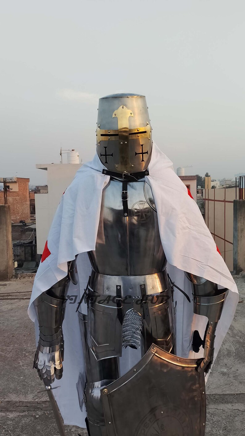 Medieval Knight Suit of Armor Fully Wearable for LARP ,display Battle ...