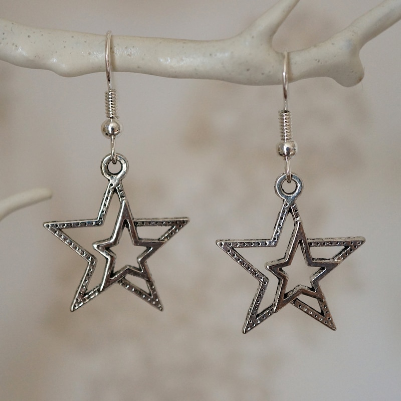 Star Earrings - Etsy