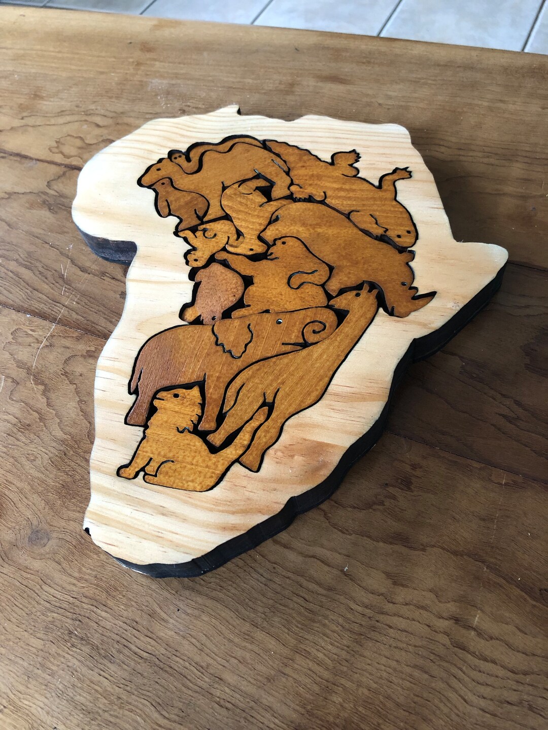 African Animals Puzzle - Etsy