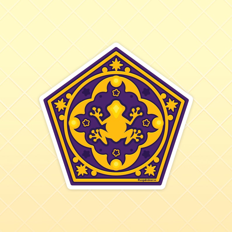 Chocloate Frog Sticker | Die Cut Sticker | Holographic Sticker | Decal ...