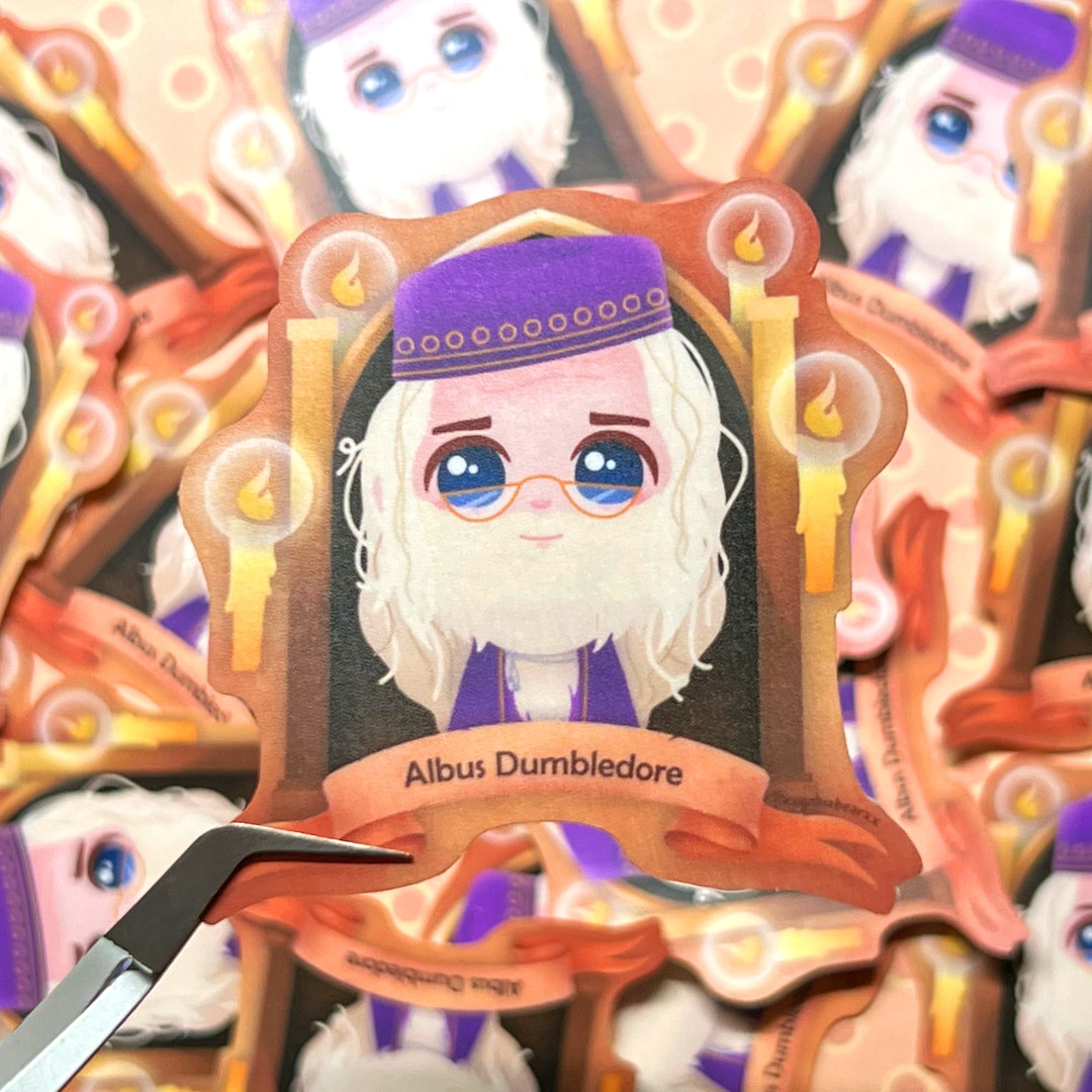 Harry Potter Dumbledore Die Cut Sticker Matte Sticker - Etsy