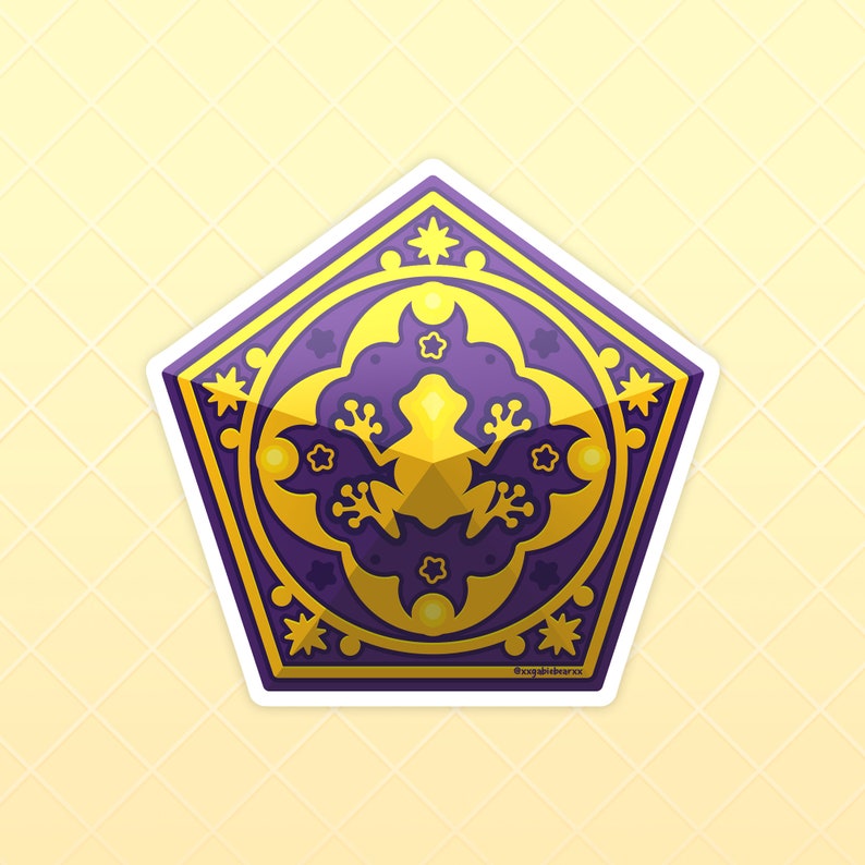 Chocloate Frog Sticker | Die Cut Sticker | Holographic Sticker | Decal ...