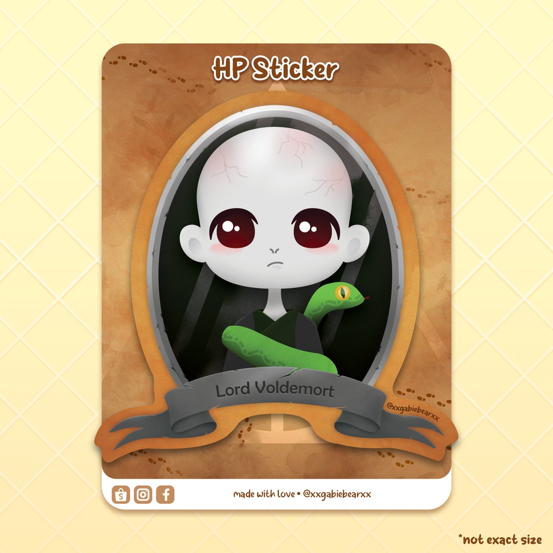 Wizard Sticker Voldemort Die Cut Sticker Matte Sticker Decal Waterproof ...