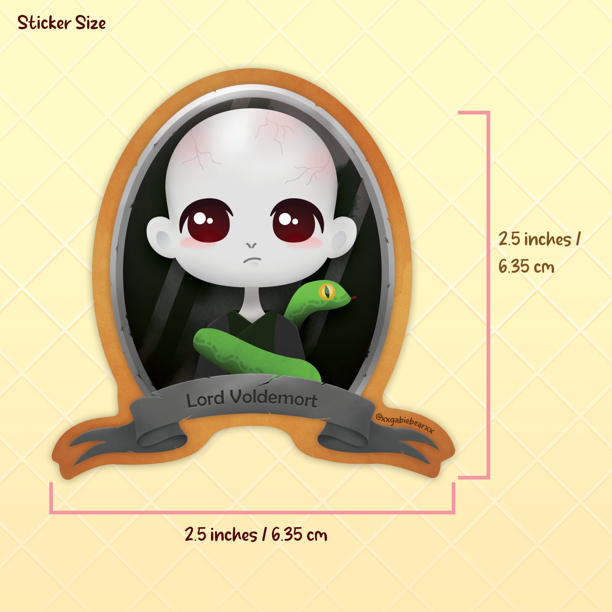 Wizard Sticker Voldemort Die Cut Sticker Matte Sticker Decal Waterproof ...