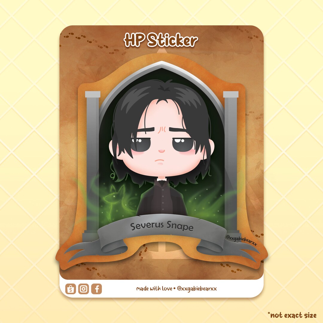 Wizard Sticker Snape Die Cut Sticker Matte Sticker Decal Waterproof ...