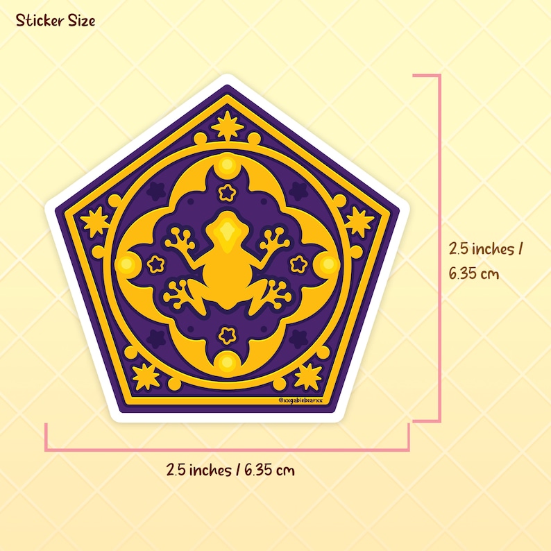 Chocloate Frog Sticker | Die Cut Sticker | Holographic Sticker | Decal ...
