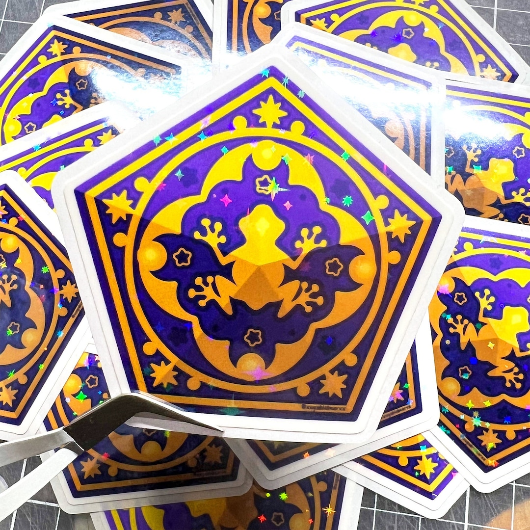 Chocloate Frog Sticker | Die Cut Sticker | Holographic Sticker | Decal ...