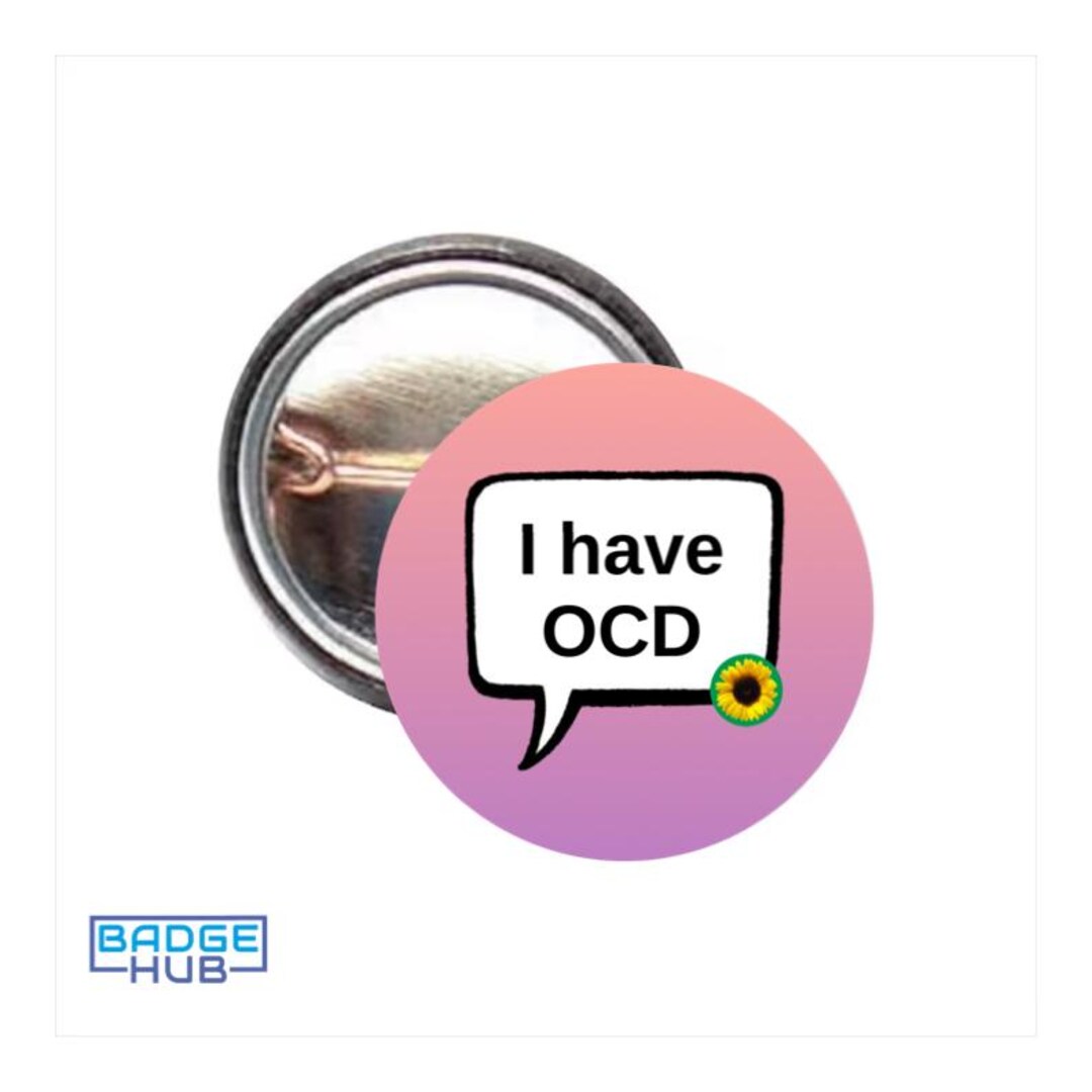 I Have OCD Hidden Disabilities Speech Bubble 25mm Button Badges - Etsy