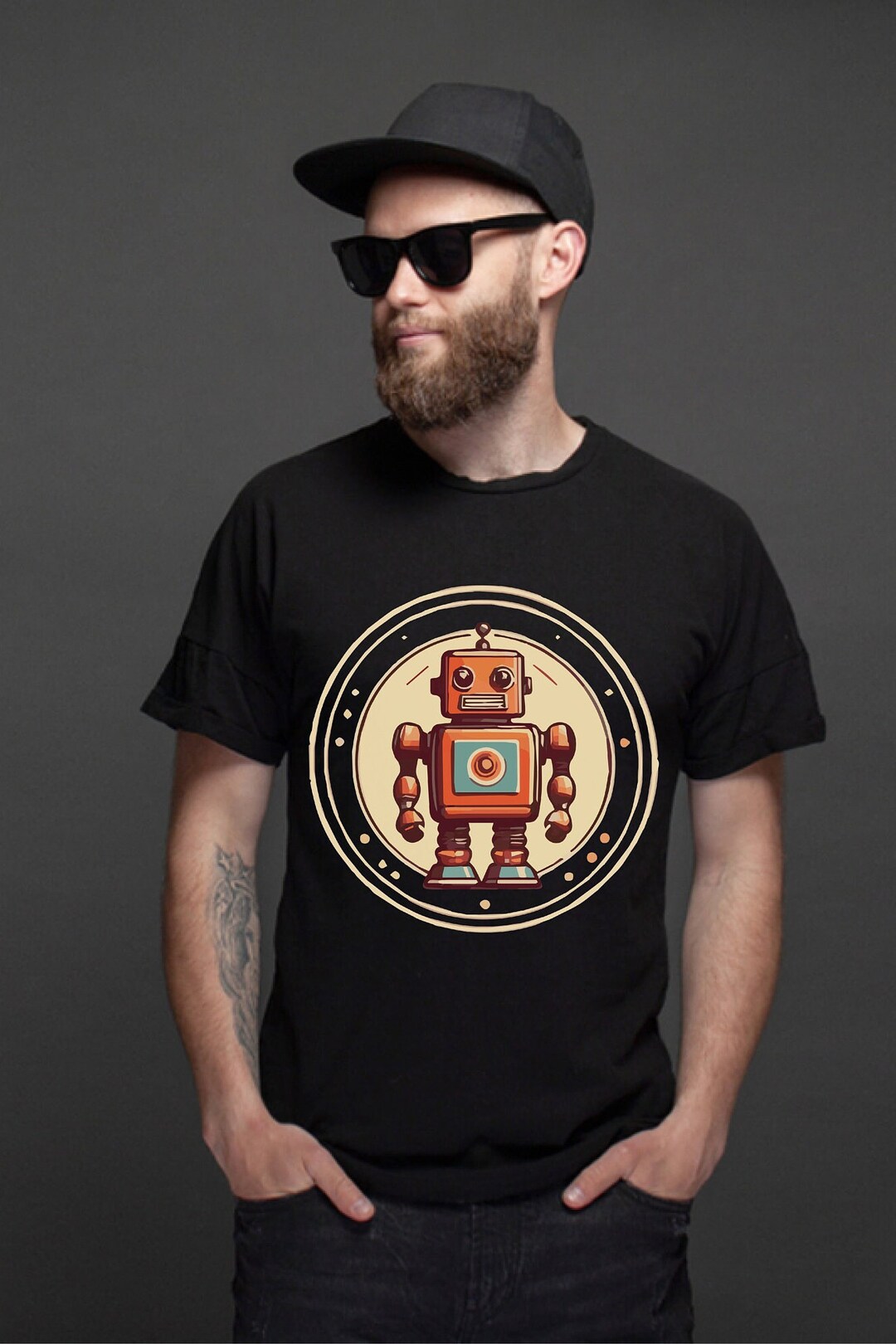 Robot Shirt, Mens Robot T-shirt, Vintage Robot Shirt, Funny Geek Shirt ...
