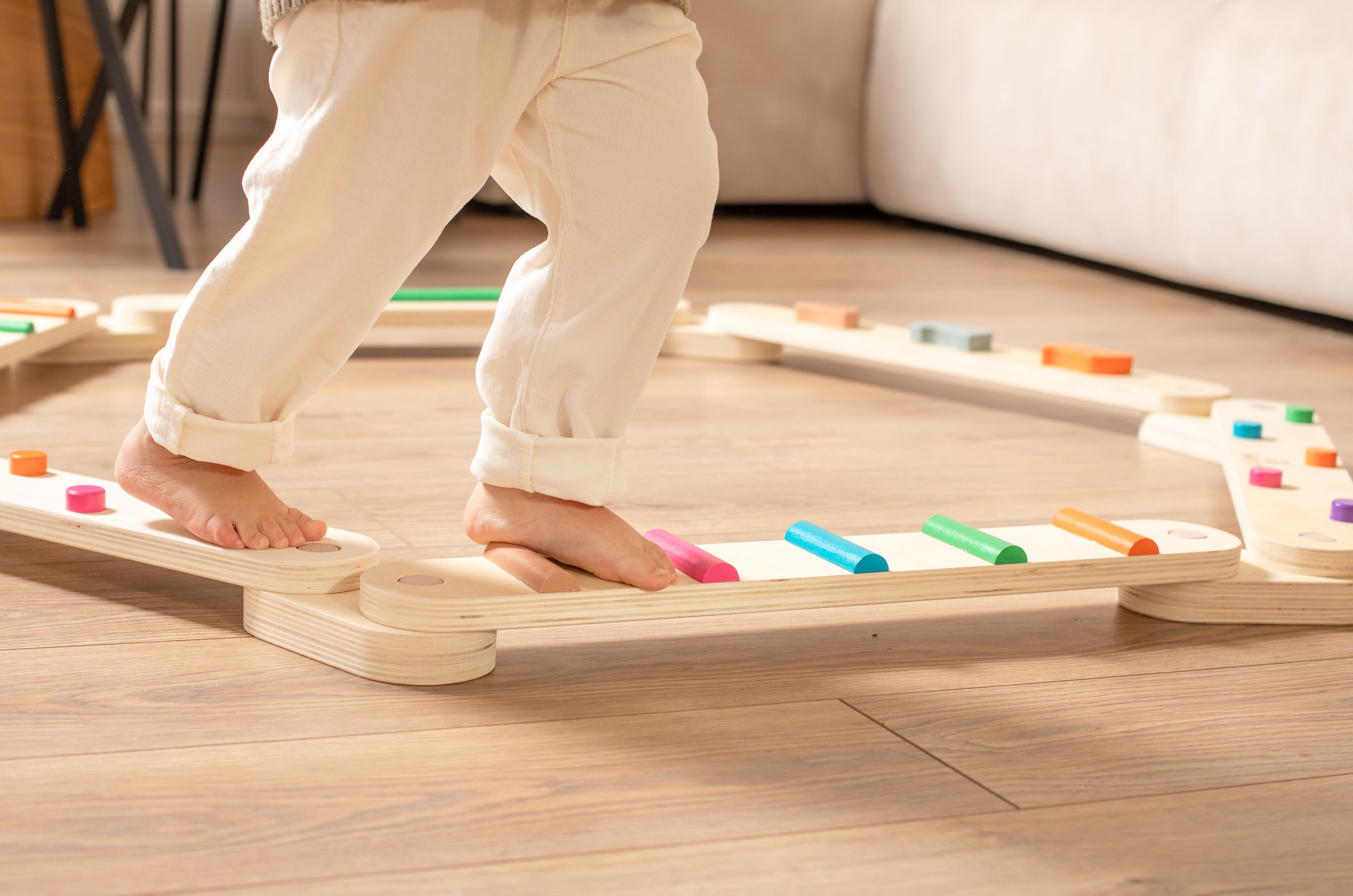 Balance Beam Double-sided for Kids-balance Beam Toddler-balance Beam ...