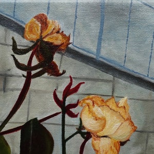 Small Square Oil Painting on Canvas memento Mori 25x25 Cm - Etsy