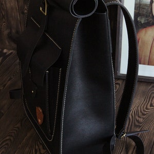 Leather Roll Top Backpack Pattern - Leather Bag Pattern - Leather ...