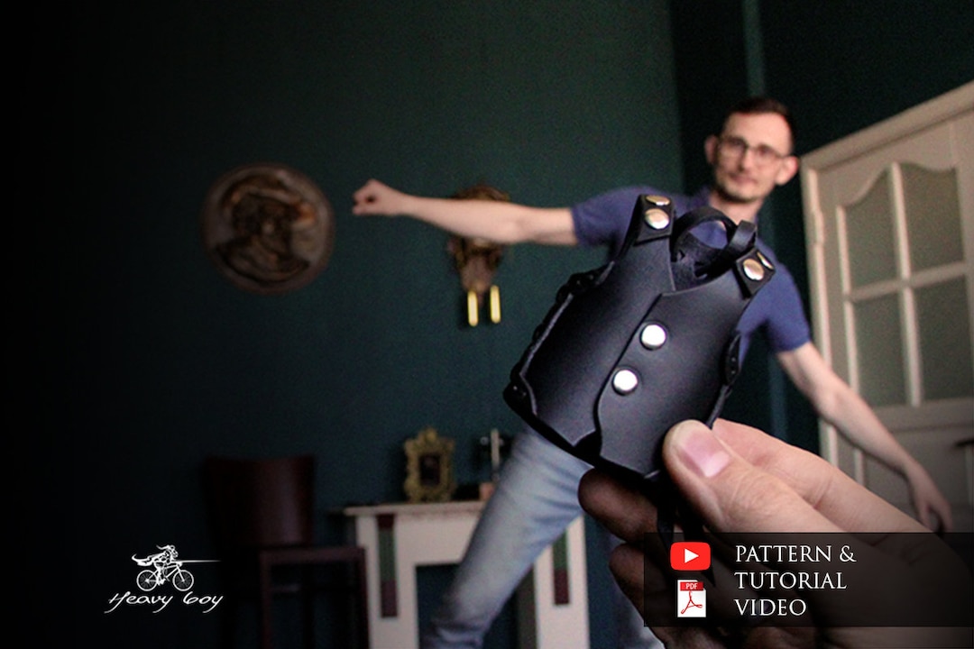 Leather Key Chaine Biker Vest Pattern - Leather Toy Pattern Pdf ...