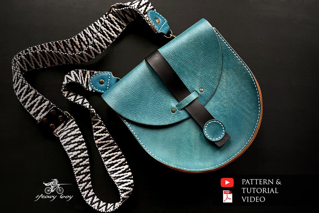 Leather Woman Bag Pattern - Leather Sling Bag Pattern - Leather Bag ...