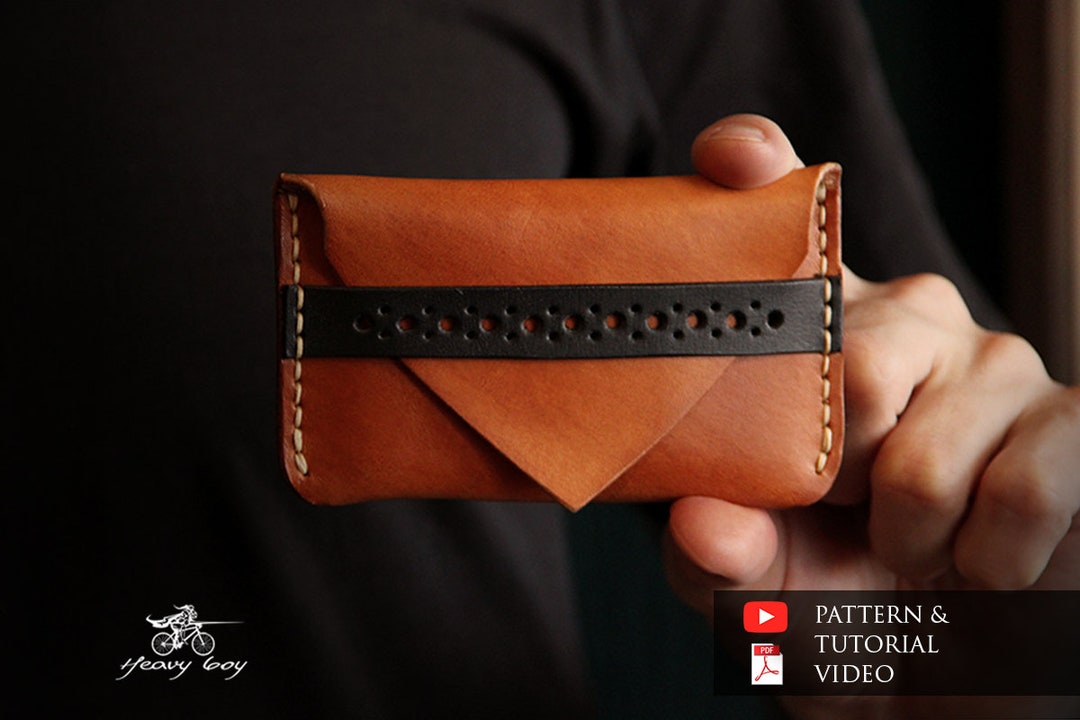 Leather Card Wallet Pattern PDF Leather Flap Wallet Pattern Pdf Leather ...
