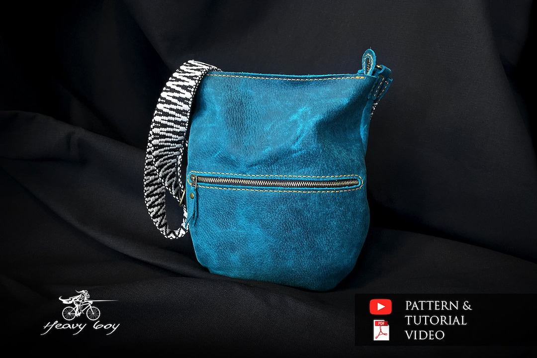 Leather Pouch Bag Pattern - Leather Purse Pattern Pdf - Leather Bag ...