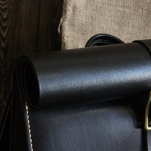 Leather Roll Top Backpack Pattern - Leather Bag Pattern - Leather ...
