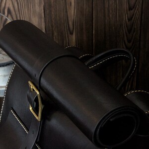 Leather Roll Top Backpack Pattern - Leather Bag Pattern - Leather ...