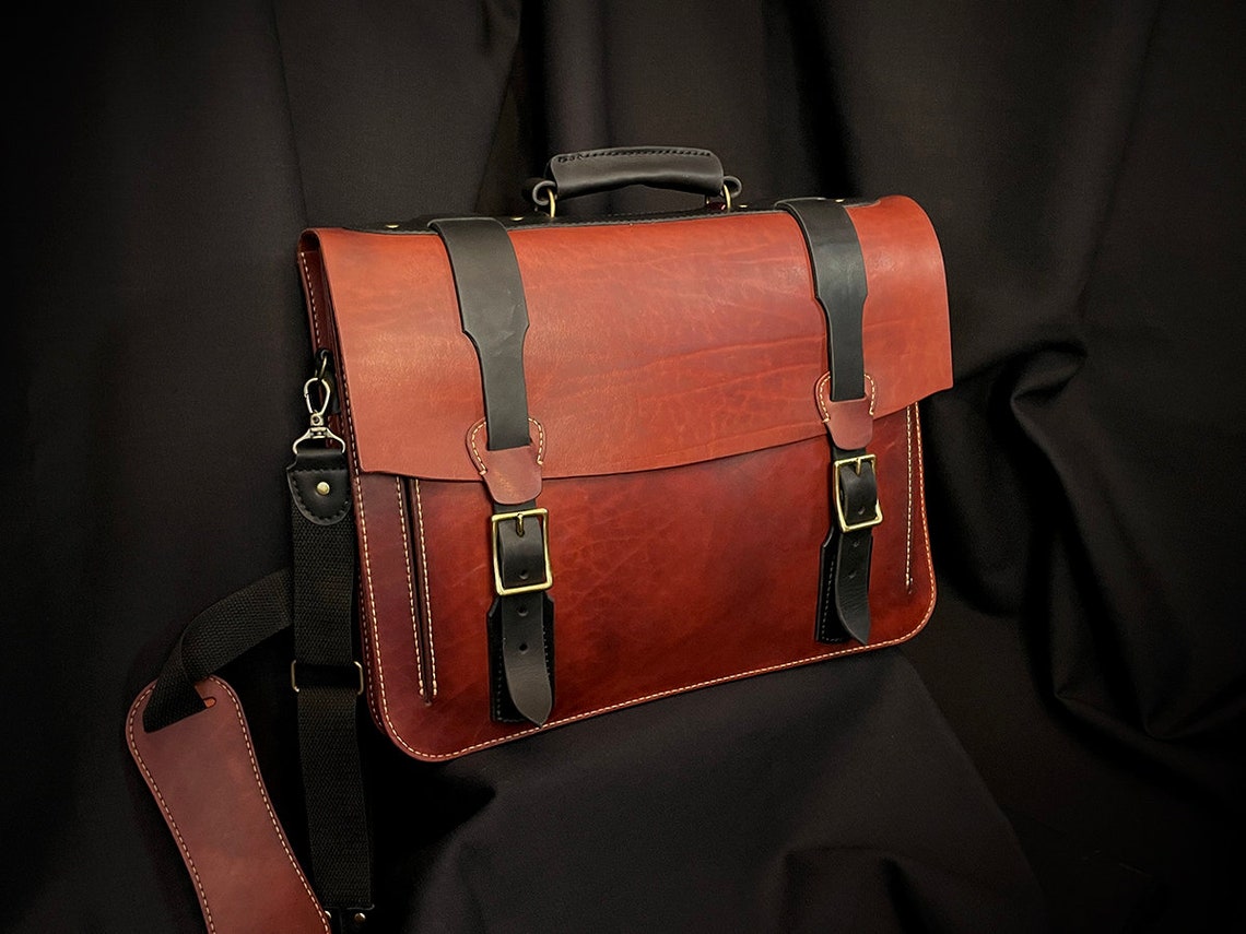 Leather Briefcase Pattern - Leather Bag Pattern - Leather Laptop Bag ...