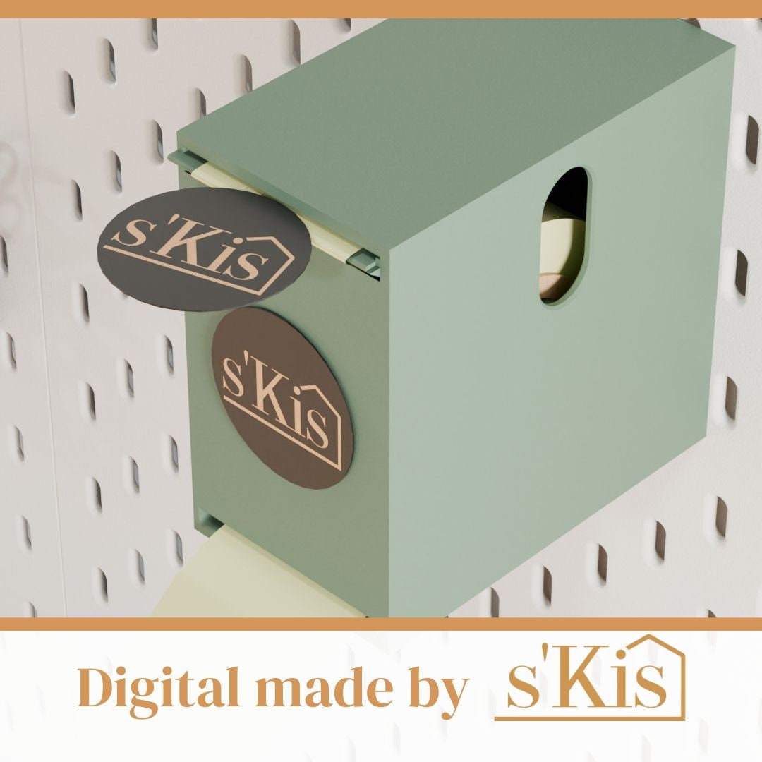 SKADIS Label Dispenser for the Pegboard, Easy to Print, Sticker and ...