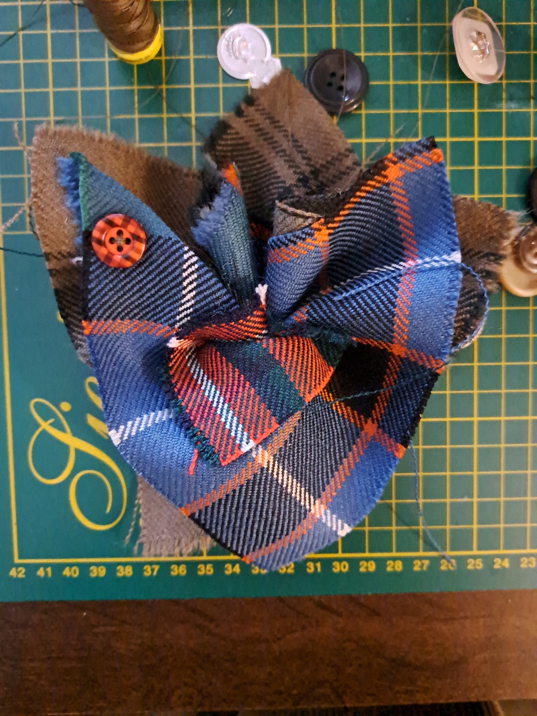 Tartan Brooch - Etsy