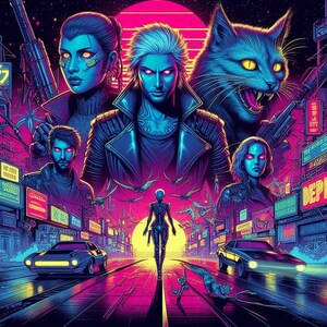 Printable Cyberpunk Posters A4 Wall Poster - Etsy