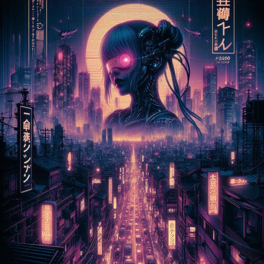 Printable Cyberpunk Posters A4 Wall Poster - Etsy