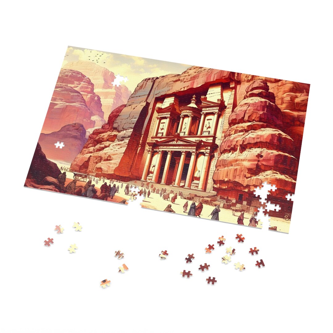 Discover the Beauty of Petra, Jordan: Psychedelic Puzzle for a Unique ...