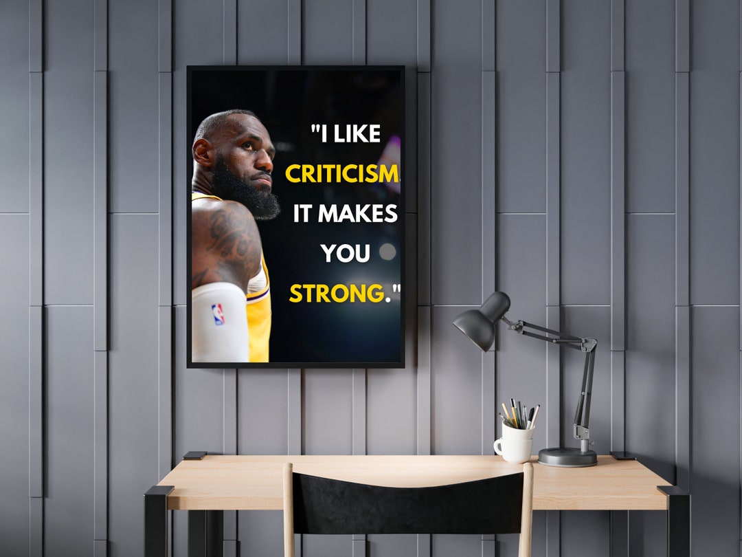 Lebron James Quote Poster, NBA, Basketball, Lakers, Los Angeles Lakers ...