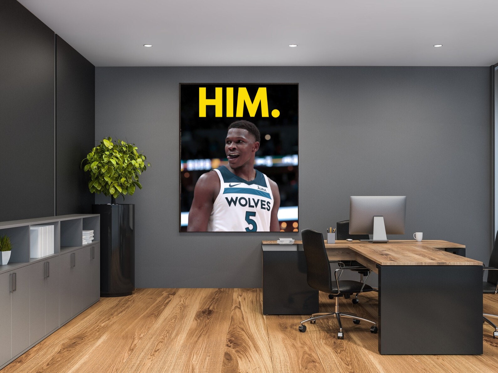 Anthony Edwards, Anthony Edwards Poster, Timberwolves, Basketball, NBA ...