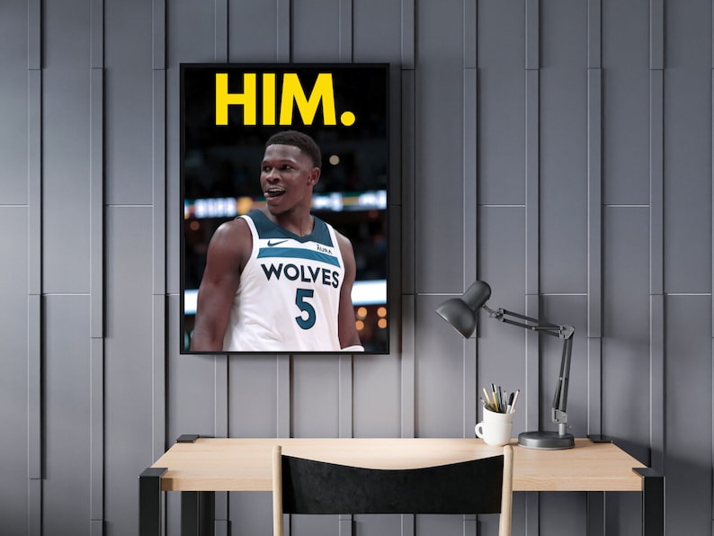 Anthony Edwards, Anthony Edwards Poster, Timberwolves, Basketball, NBA ...